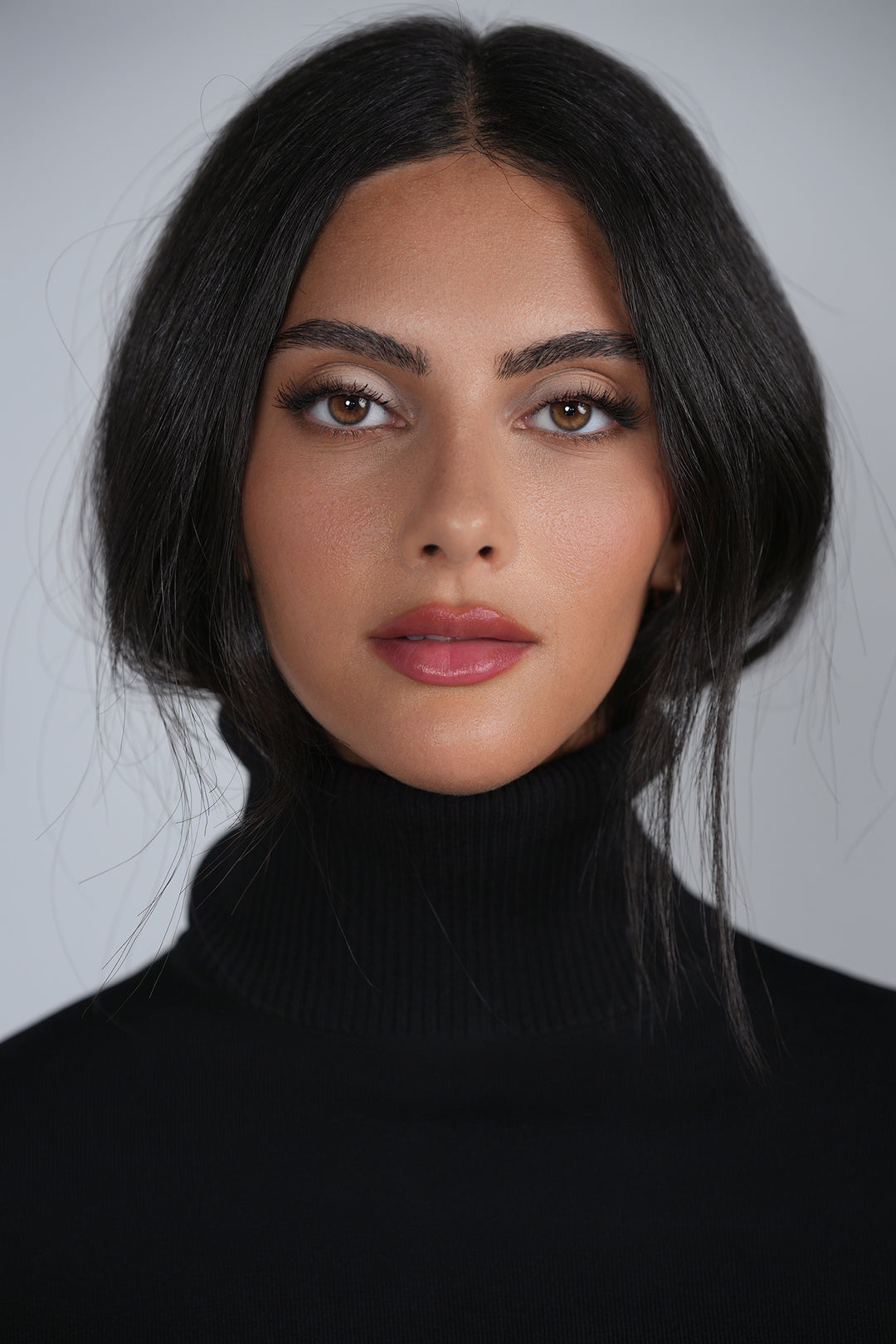 Turtleneck Top with Gold Buttons – Aleeza Paris