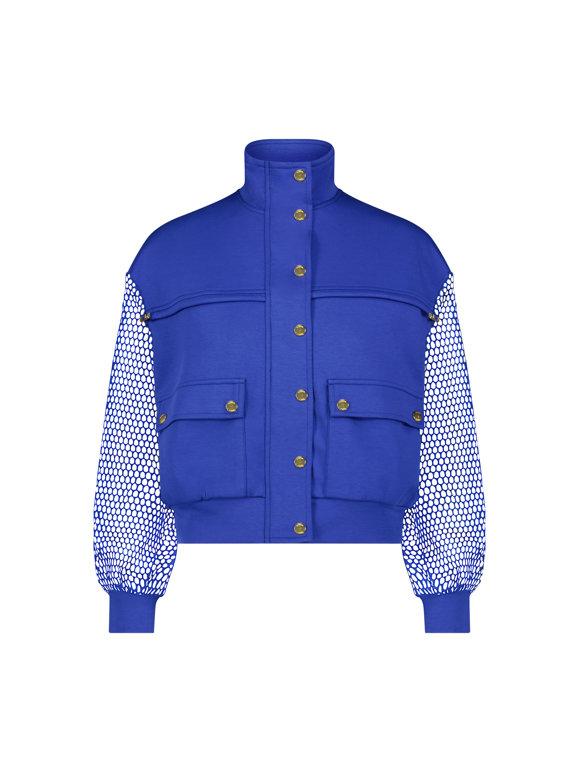 Ash Mesh Sleeve Bomber – Aleeza Paris