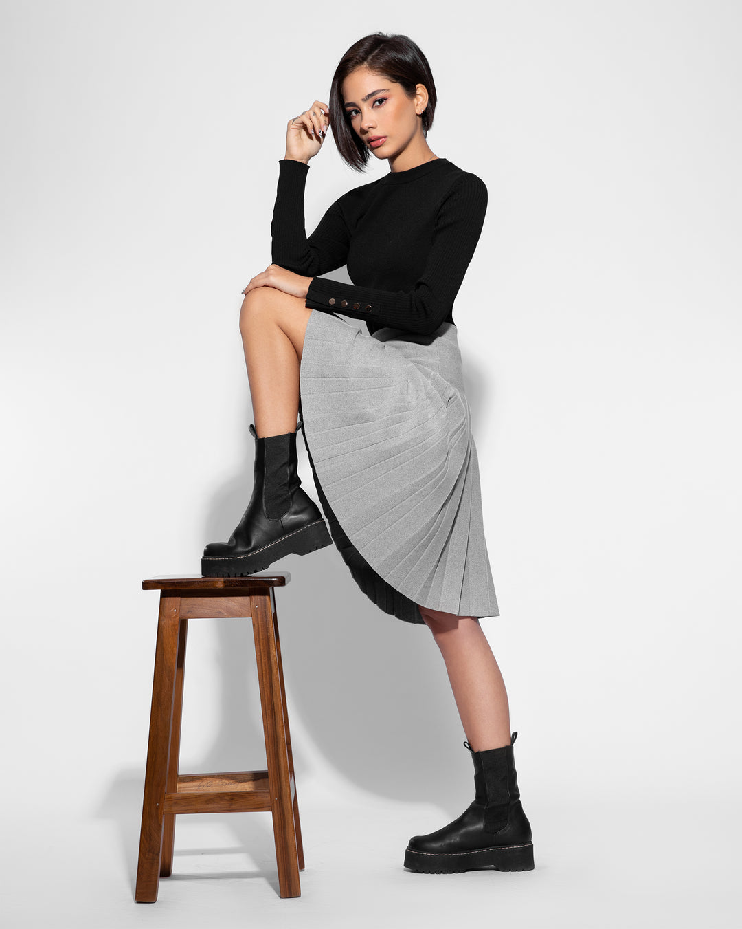 Pleated Wonder Skirt – Aleeza Paris